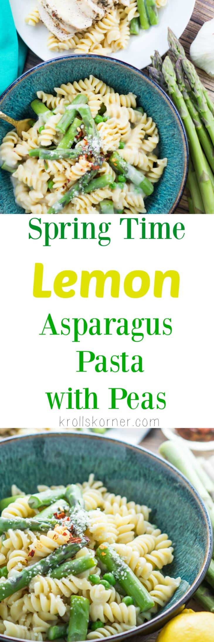 Spring Time Pasta with Asparagus and Peas - perfect for Spring!