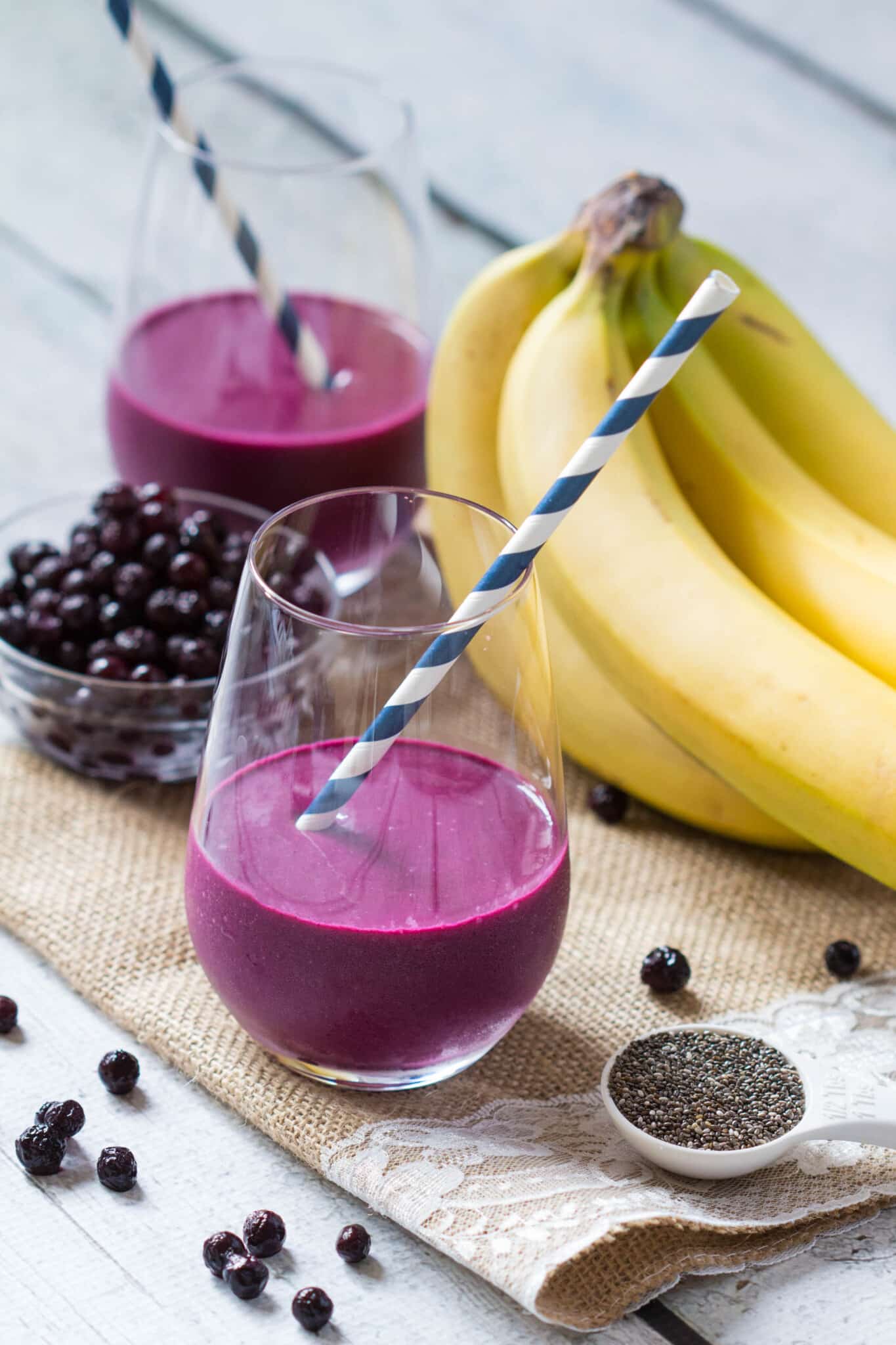 Wild Blueberry Beet Smoothie - nutrient rich and so so yummy.