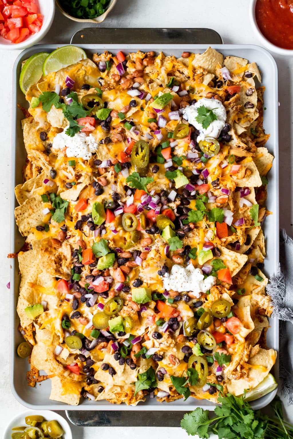 Sheet Pan Chicken Nachos • Kroll's Korner