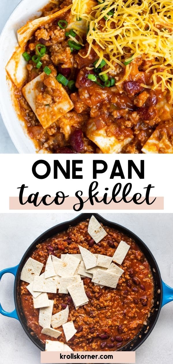 Taco Skillet - One dish dinner that's easy and tasty! (VIDEO)