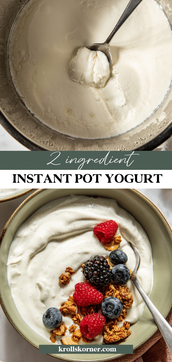 Instant Pot Yogurt (2 Ingredients!)