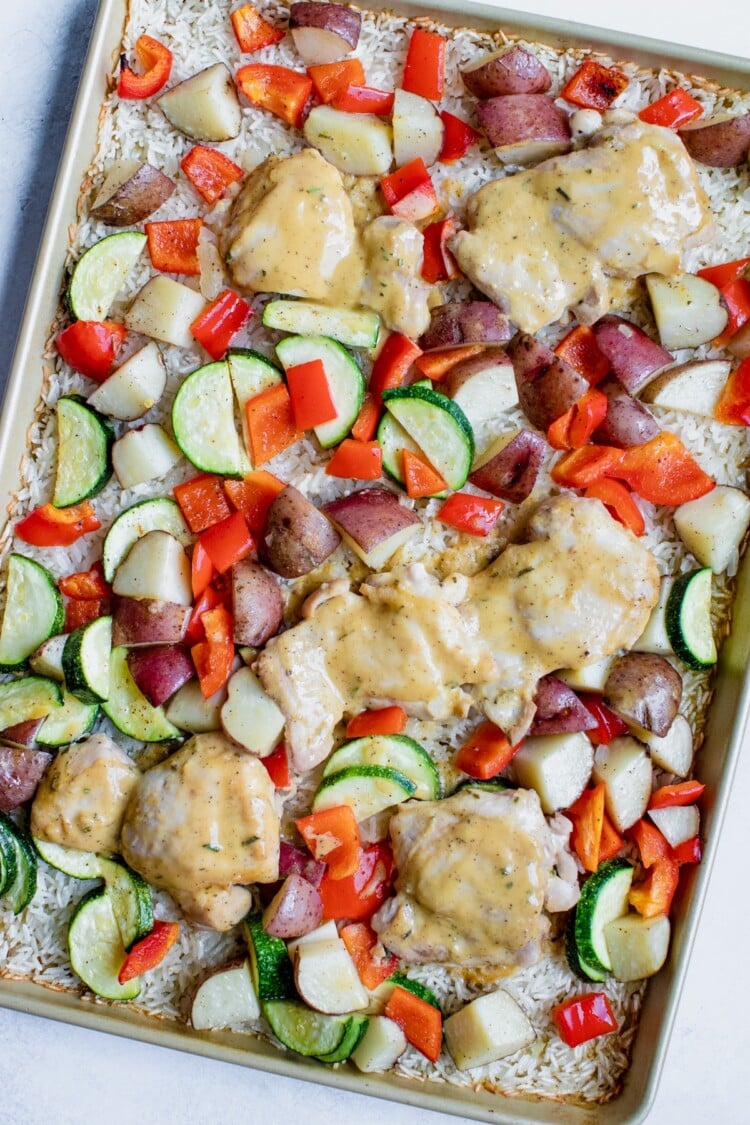 Sheet Pan Chicken and Veggies (Easy and healthy!) Kroll's Korner