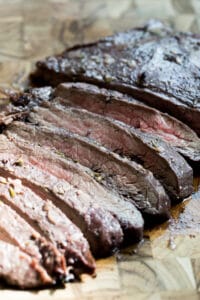 Broiled Flank Steak with Red Wine Marinade • Kroll's Korner