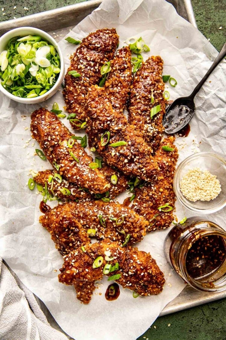 Crispy Sesame Chicken (Baked, Not Fried!) |Kroll's Korner
