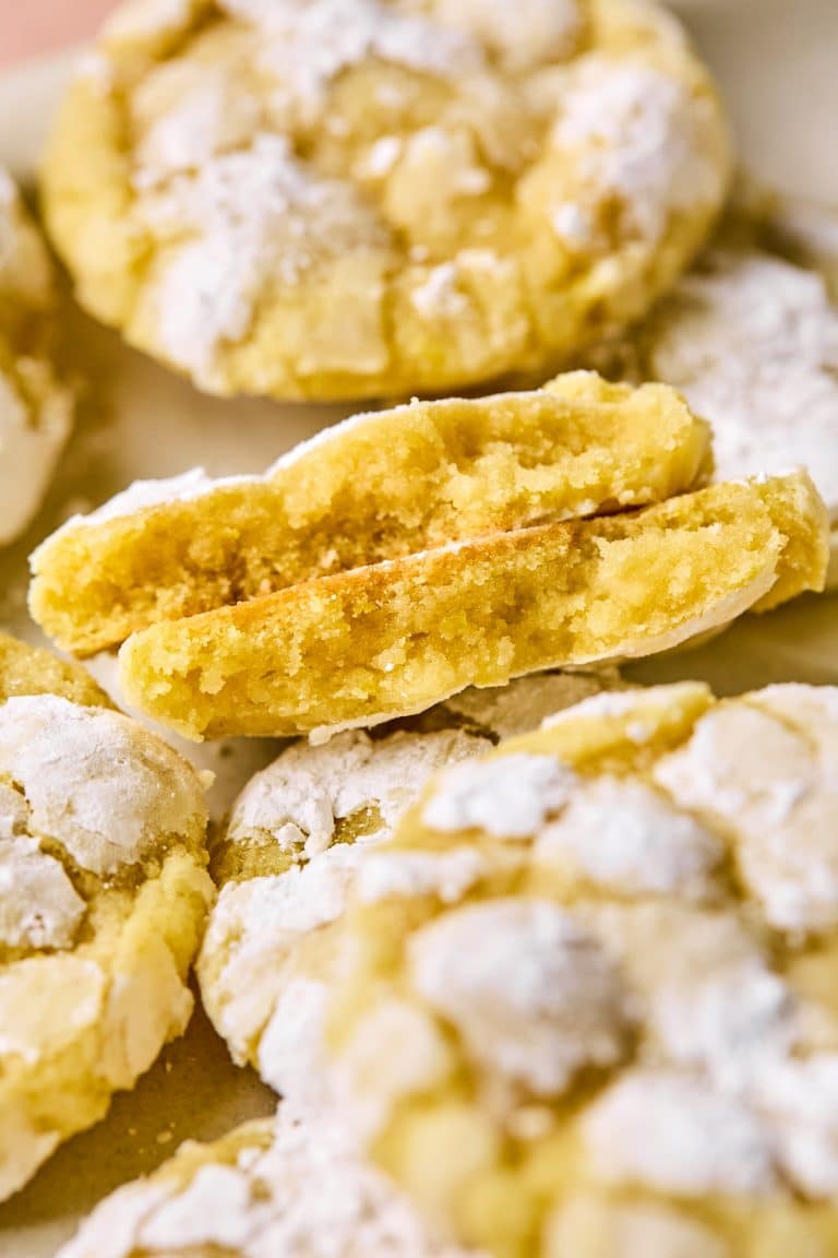 Soft and Chewy Lemon Crinkle Cookies