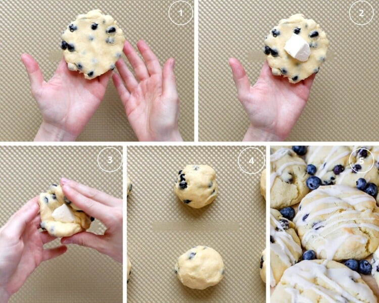Lemon Blueberry Cookies • (Recipe + Video) Kroll's Korner