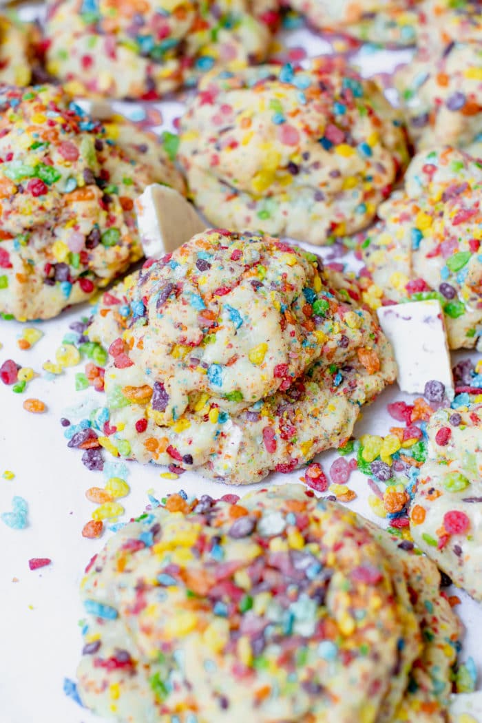 Fruity Pebble Cookies • (recipe with video) • Kroll's Korner