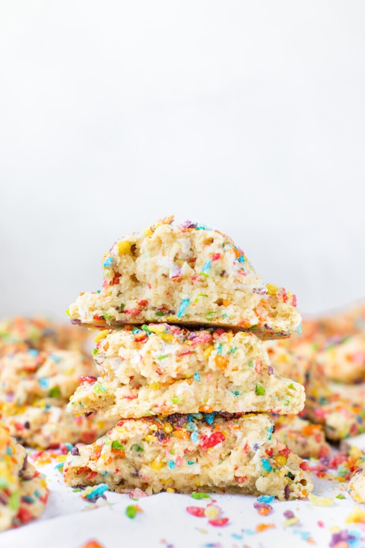 Fruity Pebble Cookies • Recipe With Video • Krolls Korner