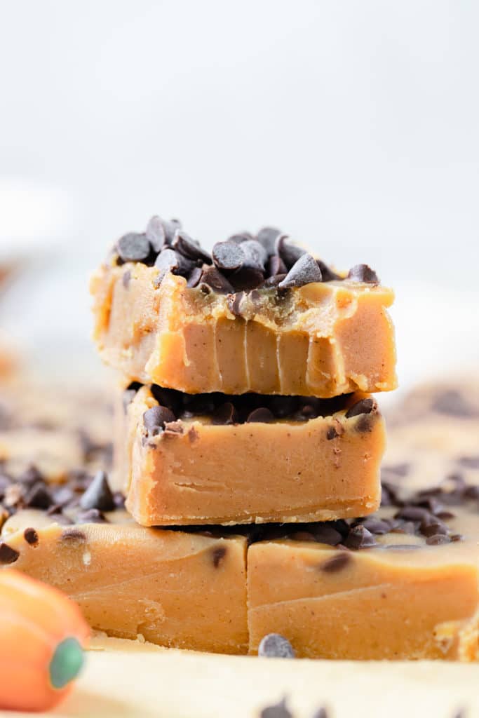 Pumpkin Fudge with Peanut Butter and Chocolate Chips • Kroll's Korner