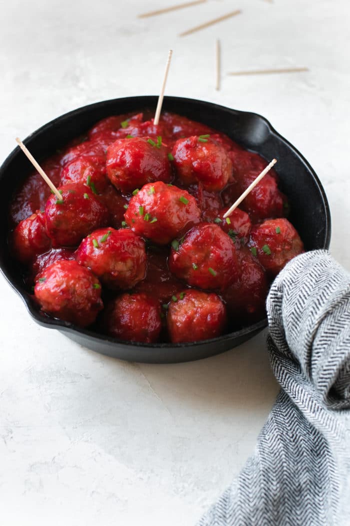 Easy Crockpot Cranberry Meatballs • Kroll's Korner