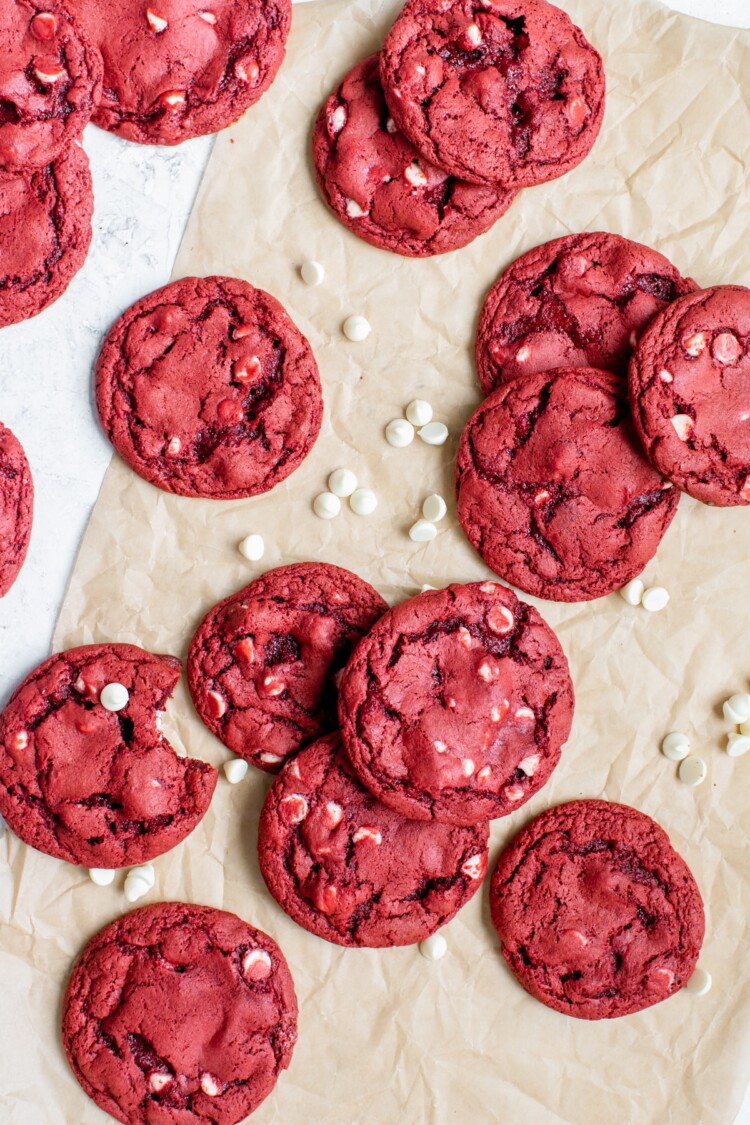 Red Velvet Cake Mix Cookies • Kroll's Korner