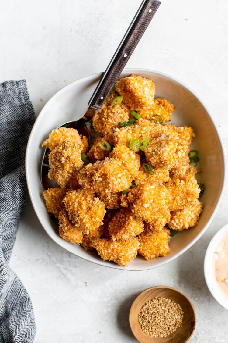 Salmon Nuggets with Bang Bang Sauce • Kroll's Korner