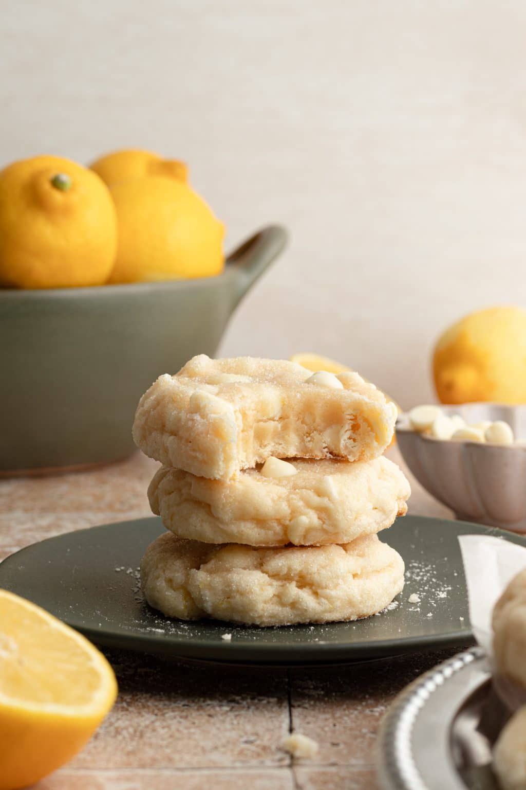 Lemon White Chocolate Chip Cookies