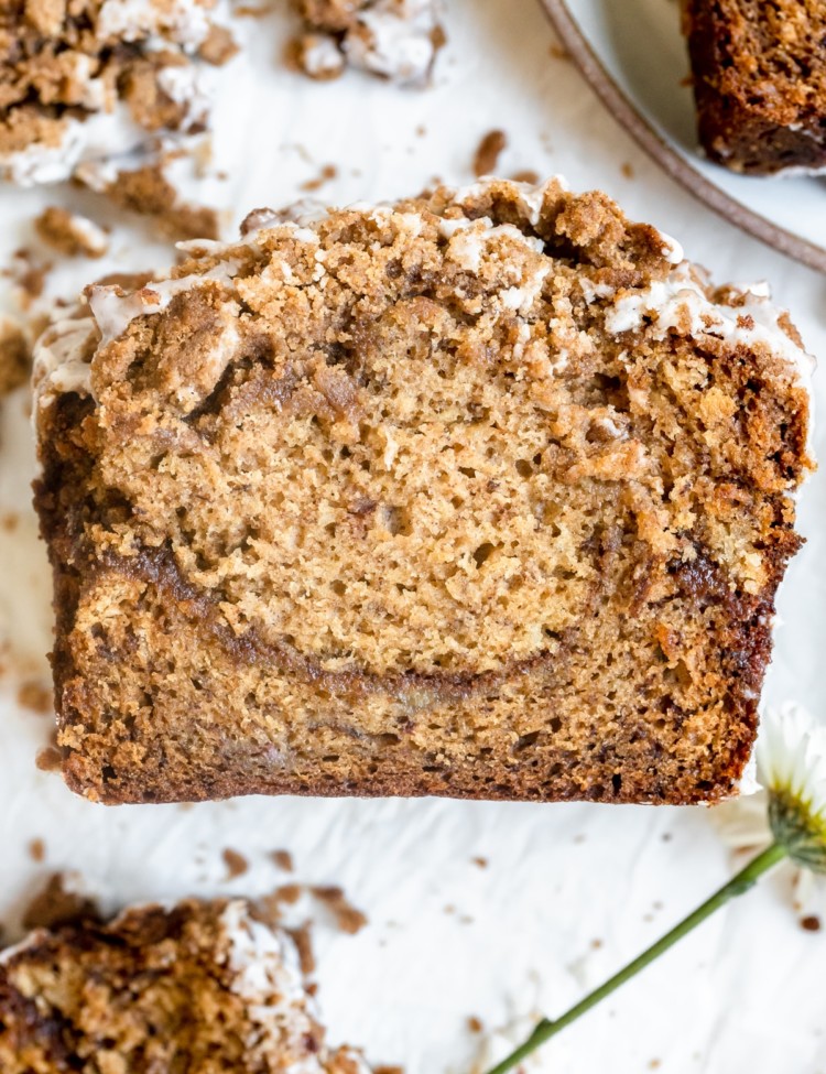 Biscoff Banana Bread (with cookie butter glaze!)