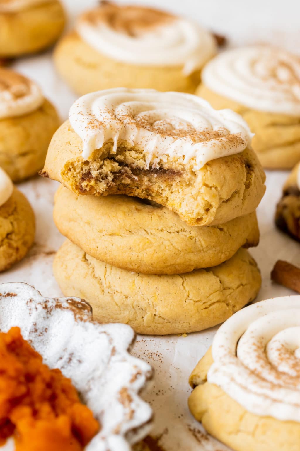 Pumpkin Spice Cinnamon Roll Cookies • Kroll's Korner