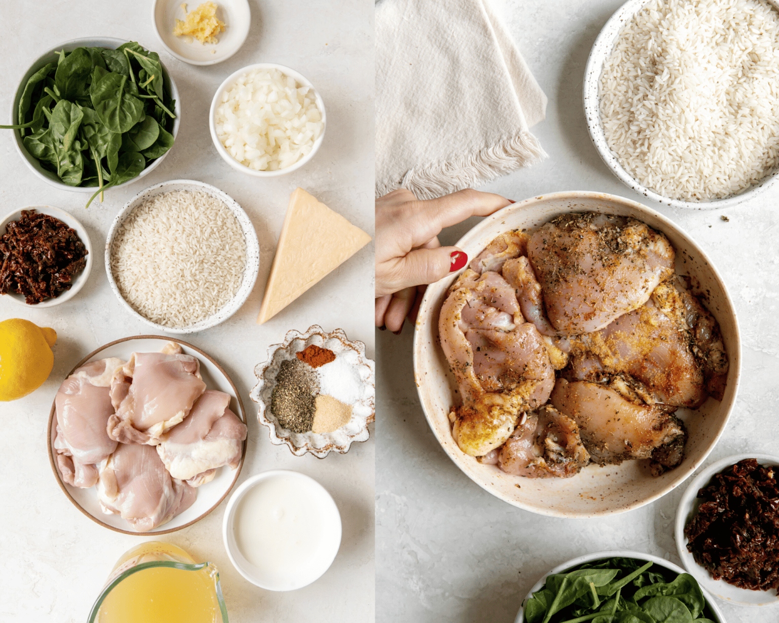 Creamy Tuscan Chicken and Rice • Kroll's Korner