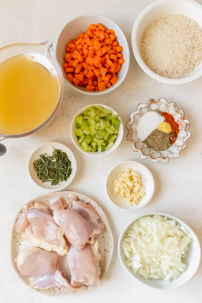 Creamy Chicken and Rice Soup • Kroll's Korner
