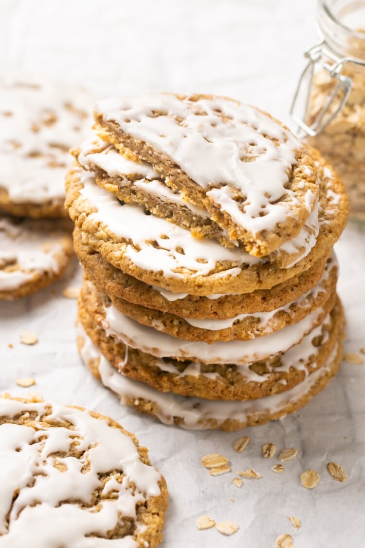 Iced Oatmeal Cookies • Kroll's Korner