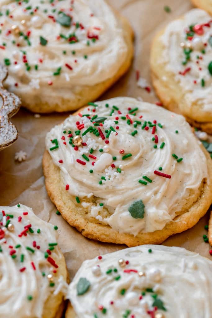 Drop Sugar Cookies with Vanilla Buttercream Frosting • Kroll's Korner