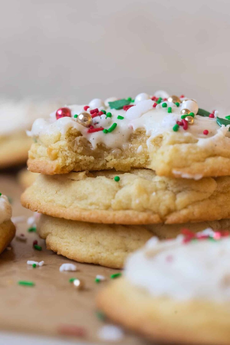 Drop Sugar Cookies with Vanilla Buttercream Frosting • Kroll's Korner