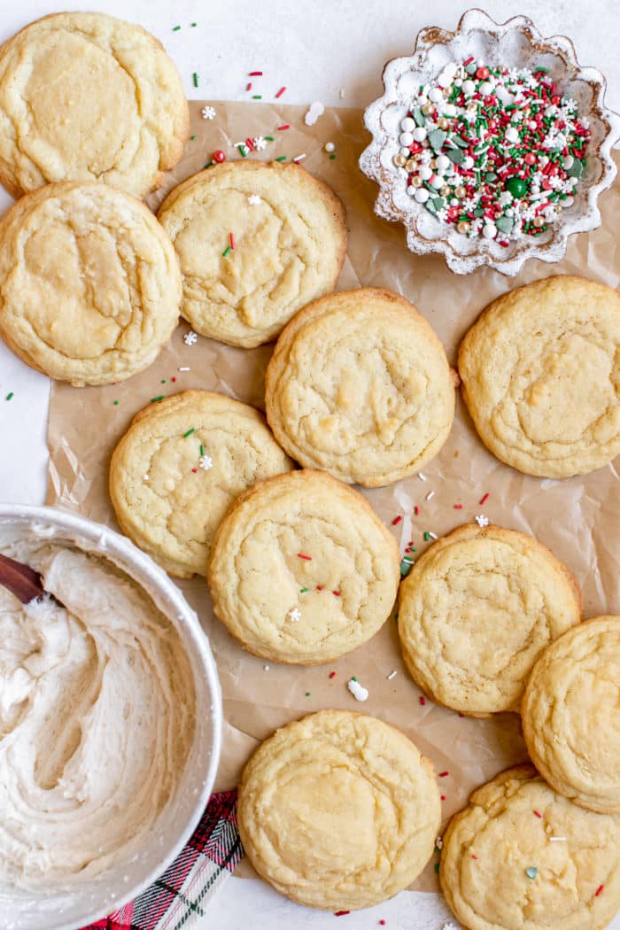 Drop Sugar Cookies with Vanilla Buttercream Frosting • Kroll's Korner