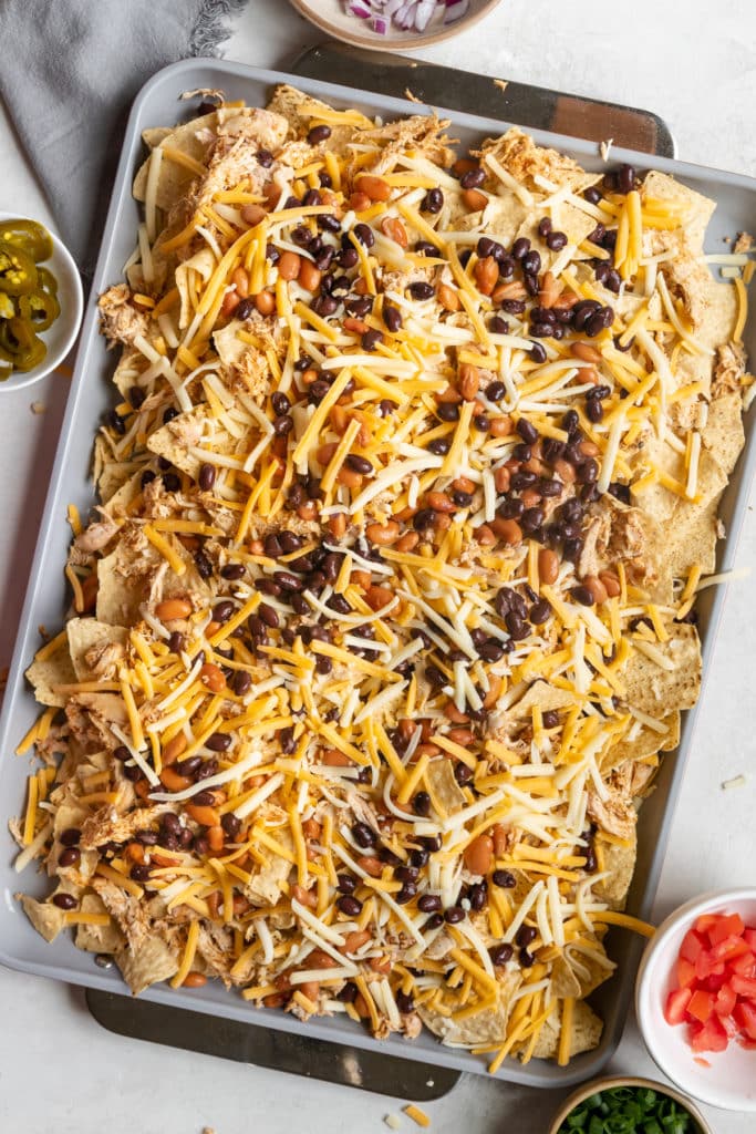 Sheet Pan Chicken Nachos • Kroll's Korner