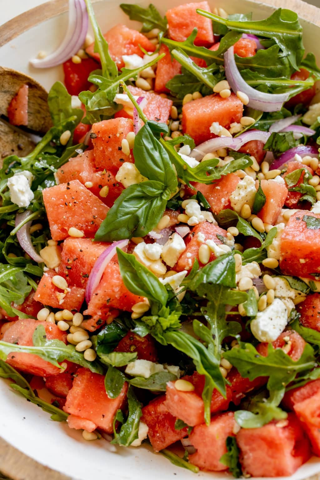 Watermelon Basil Salad • Kroll's Korner