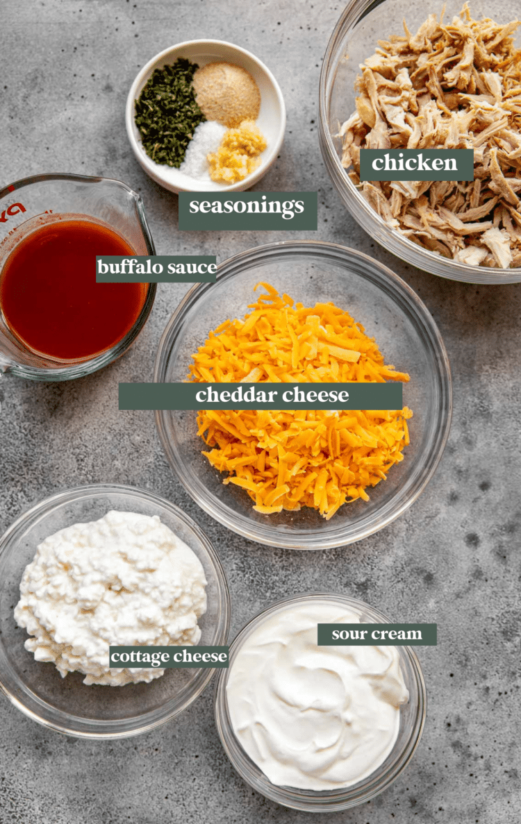 Healthy Buffalo Chicken Dip • Kroll's Korner