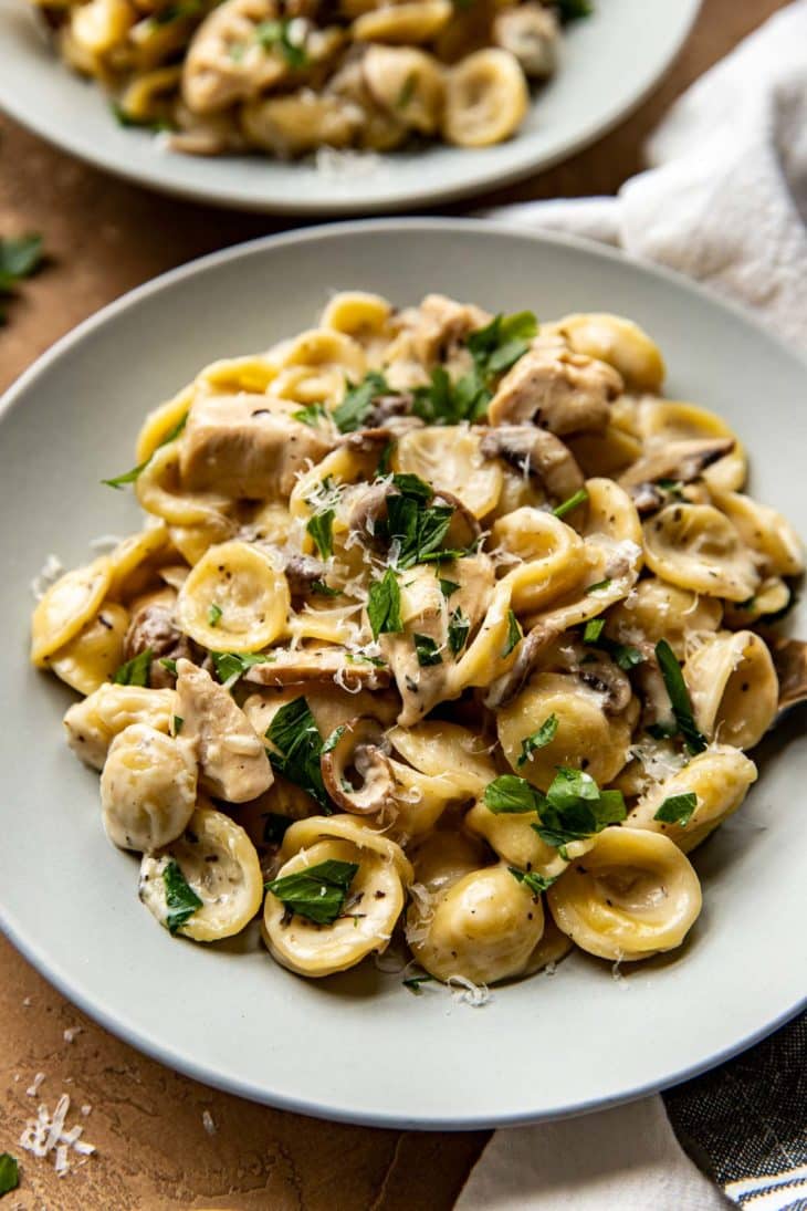 One-Pot Creamy Chicken Marsala Pasta - Kroll's Korner