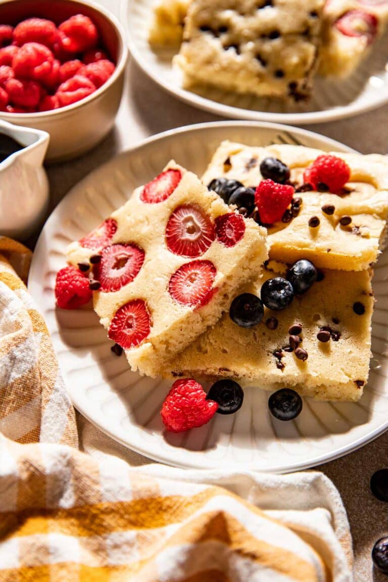 Sheet Pan Pancakes (15 Minute Bake Time)