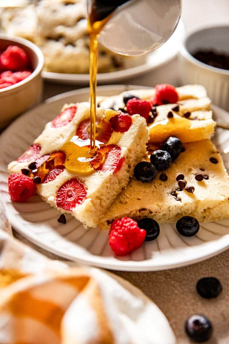 Sheet Pan Pancakes (15 Minute Bake Time)