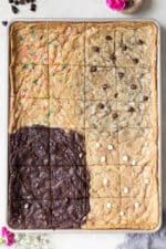 4-in-1 Sheet Pan Cookies (1 Dough, 4 Flavors!) • Kroll's Korner
