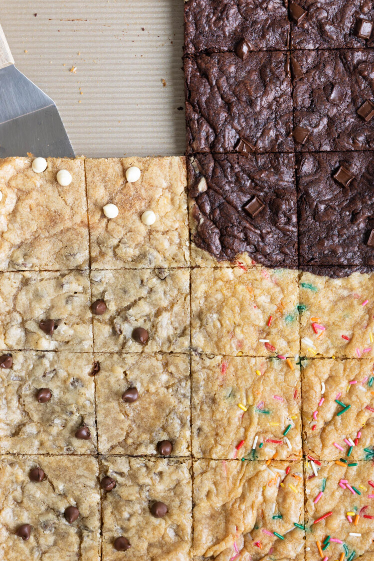 4-in-1 Sheet Pan Cookies (1 Dough, 4 Flavors!) • Kroll's Korner