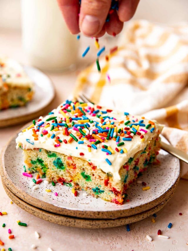 Funfetti Sheet Cake • Kroll's Korner