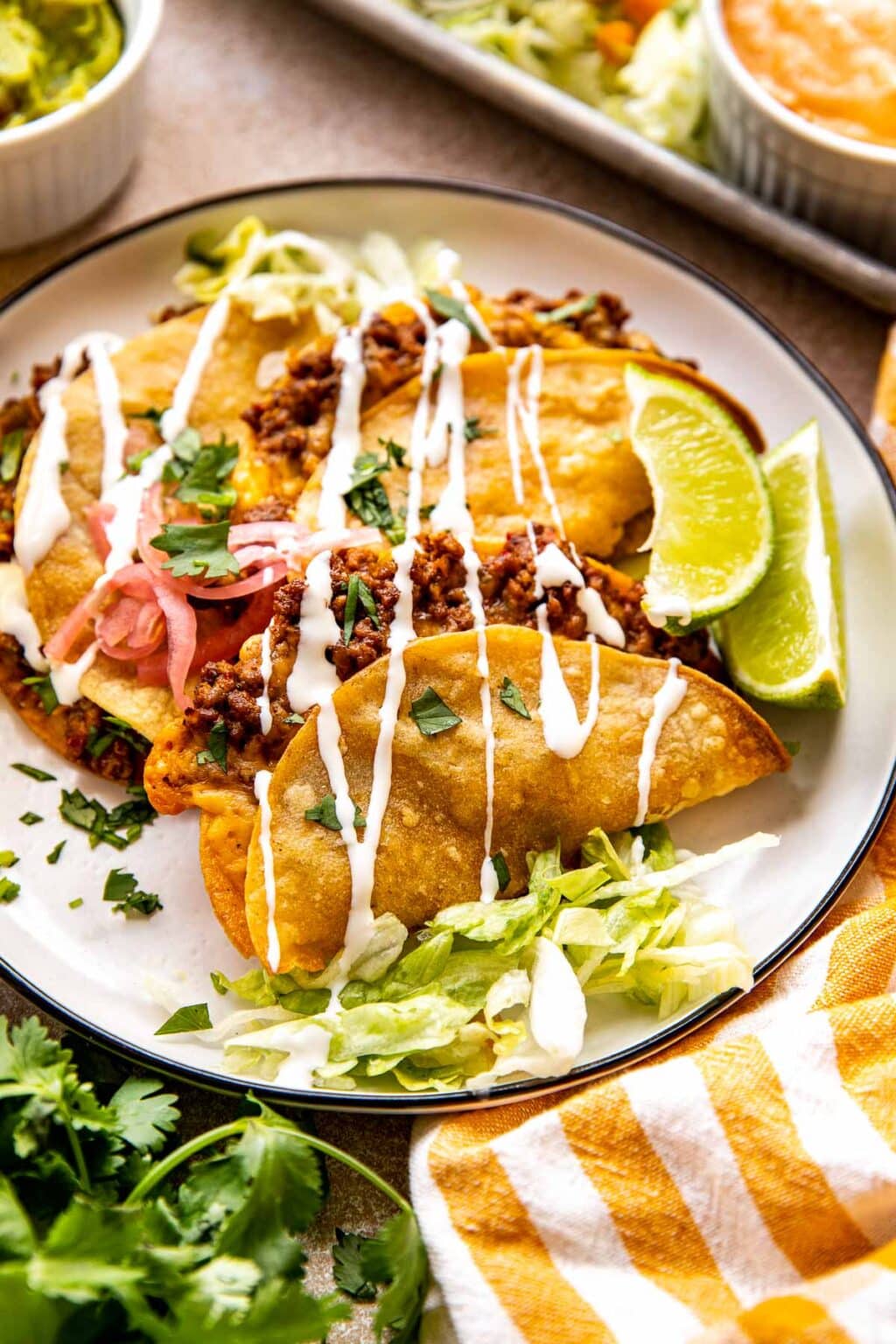 Crispy Beef Tacos (Baked Not Fried!) • Kroll's Korner