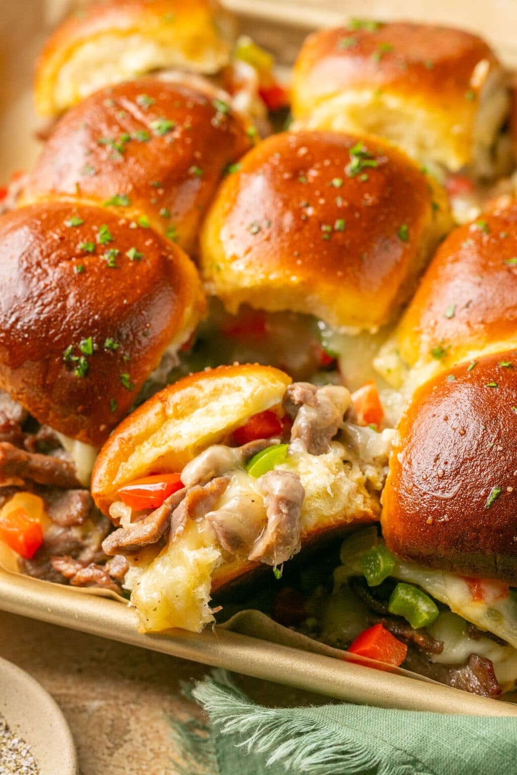 Philly Cheesesteak Sliders • Kroll's Korner