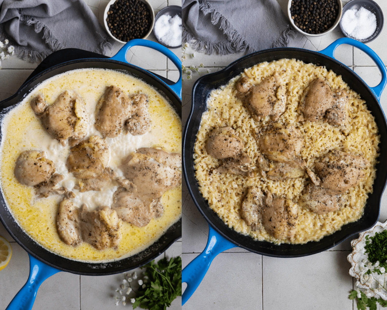 Cacio e Pepe Chicken and Rice • Kroll's Korner