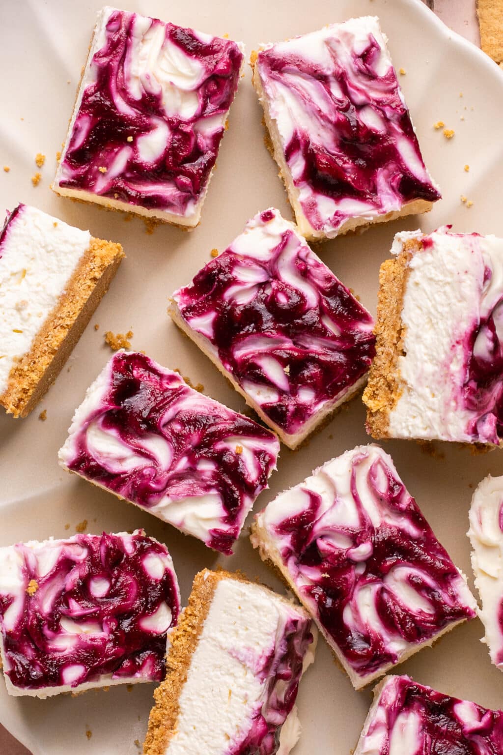 No Bake Berry Cheesecake Bars • Kroll's Korner
