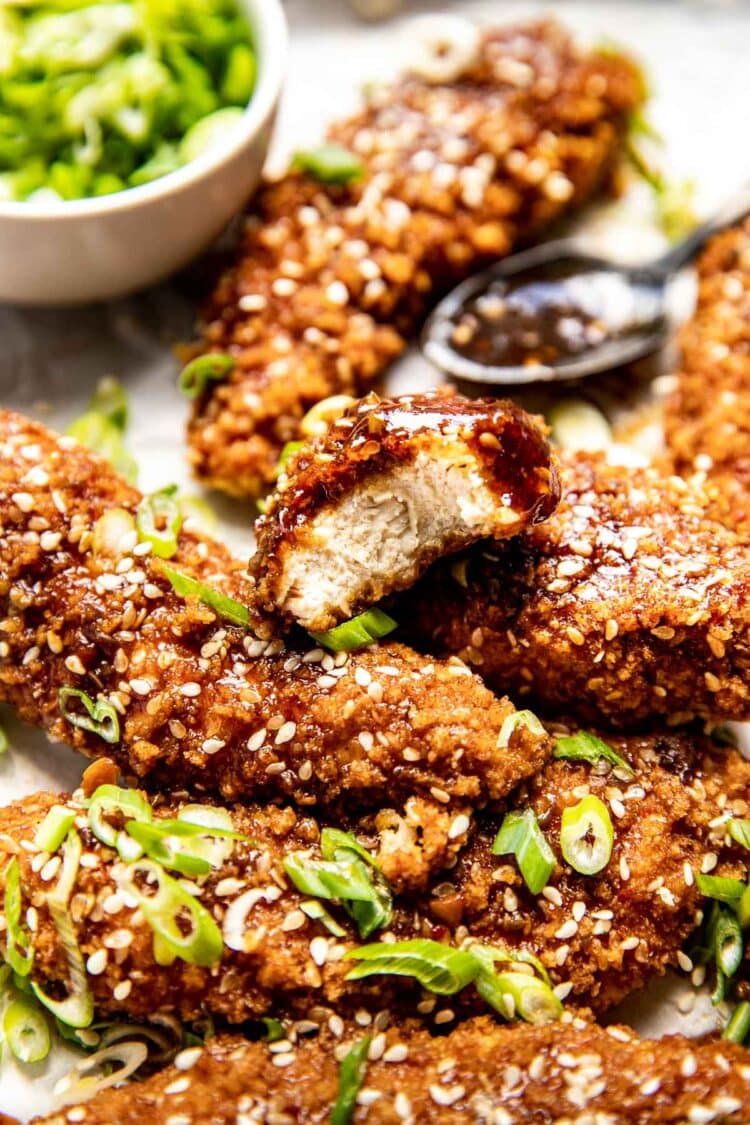Crispy Sesame Chicken (Baked, Not Fried!) |Kroll's Korner