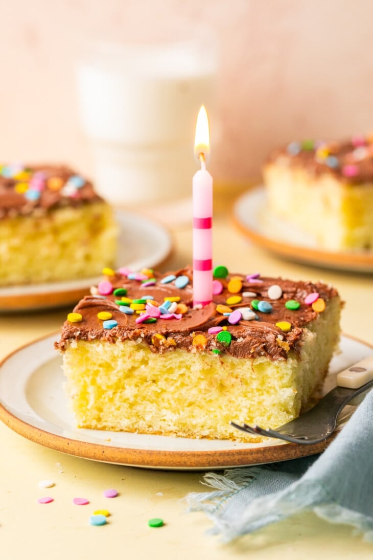 Moist Yellow Sheet Cake • Kroll's Korner