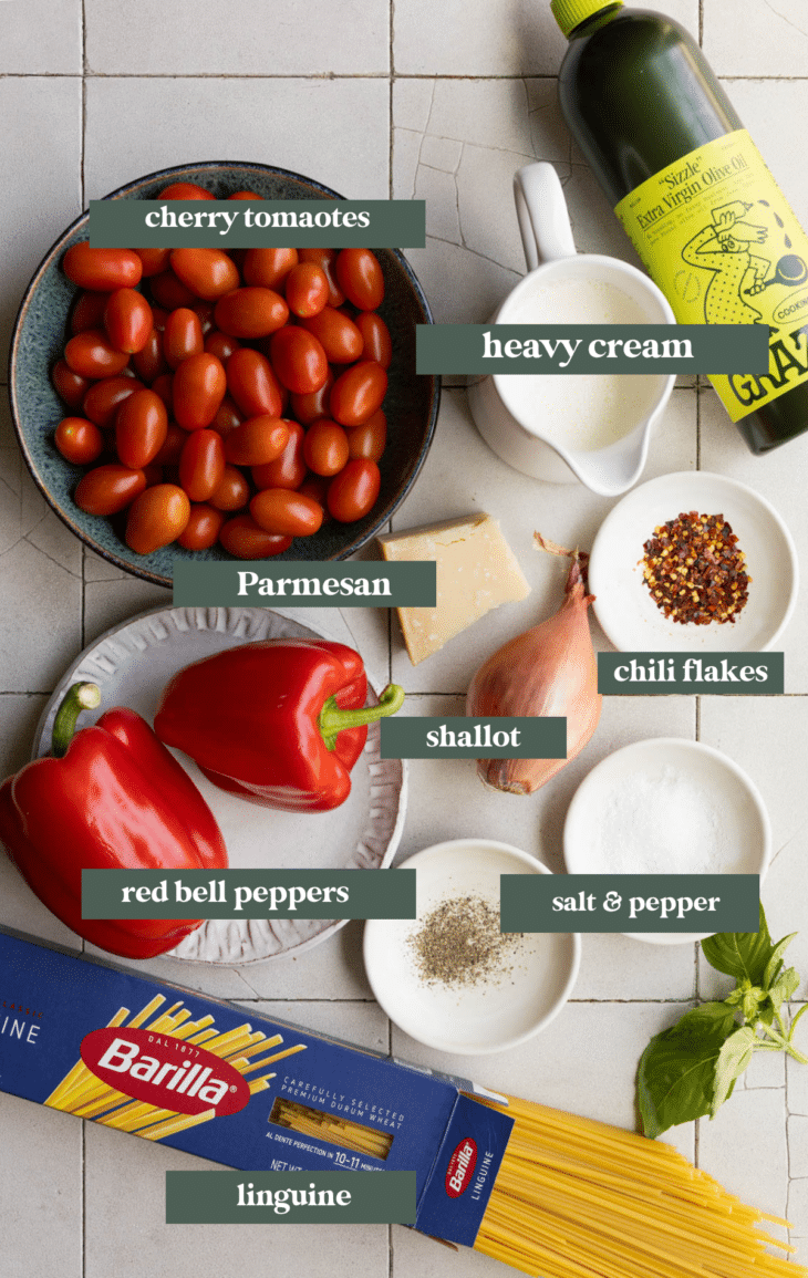 Creamy Roasted Red Pepper Pasta | Kroll's Korner