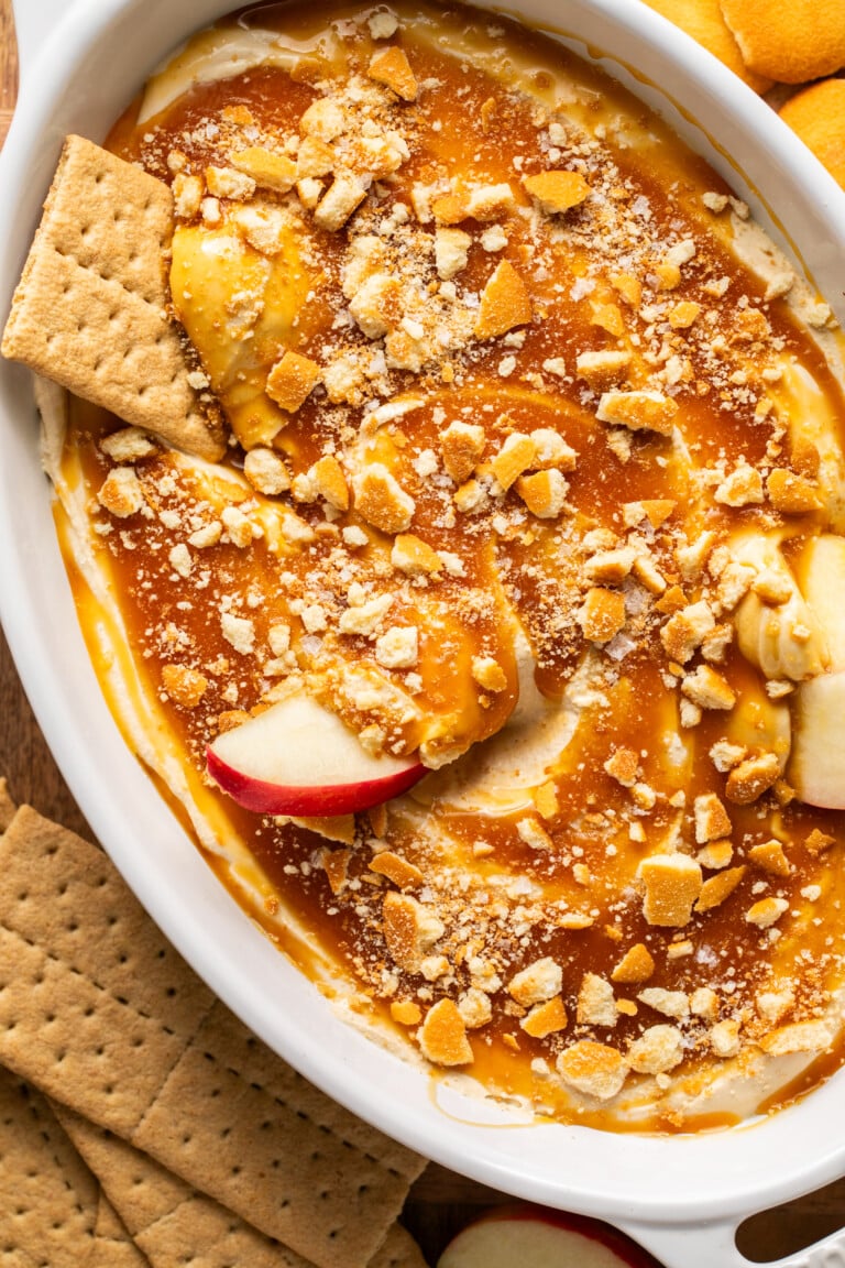 Caramel Apple Cheesecake Dip • Kroll's Korner