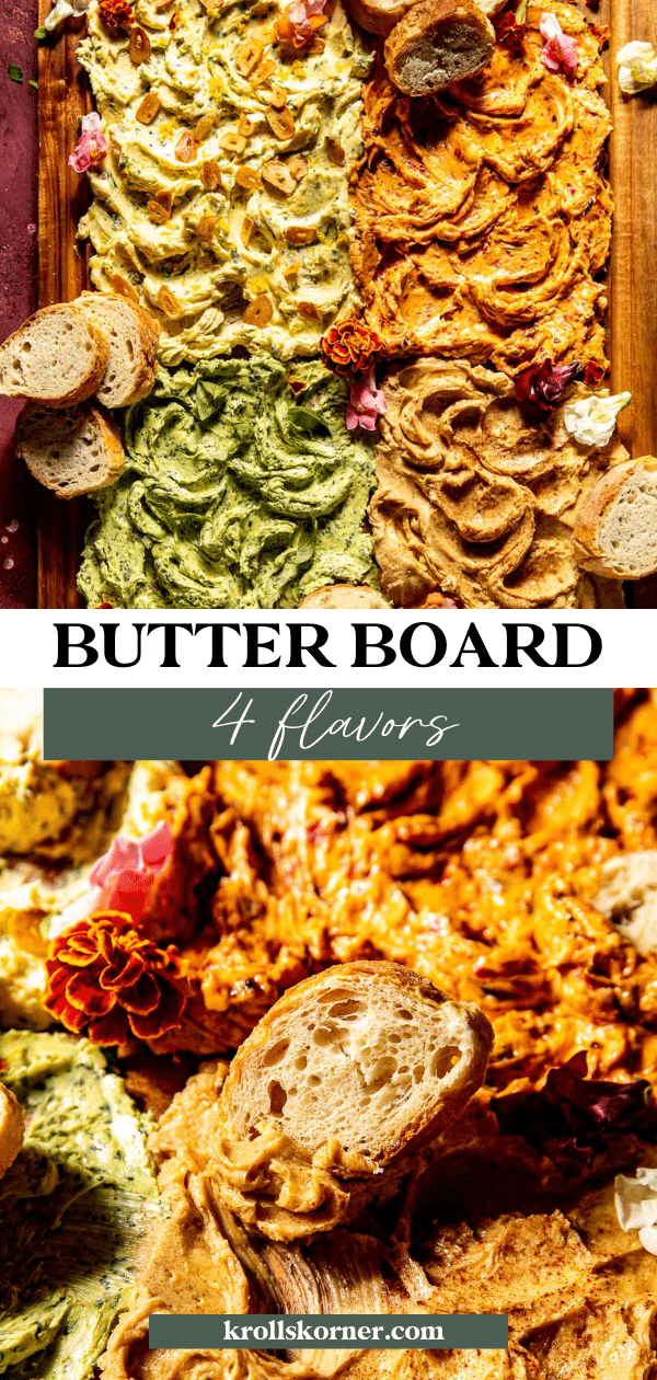 Ultimate Butter Board - 4 Flavors! • Kroll's Korner