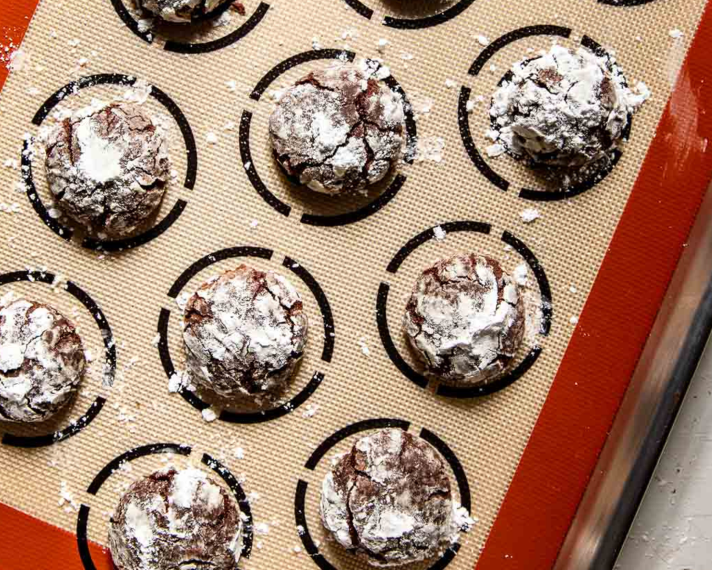 Fudgy Chocolate Crinkle Cookies • Kroll's Korner