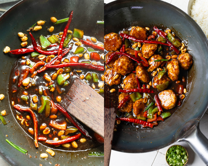 Kung Pao Chicken Meatballs • Kroll's Korner