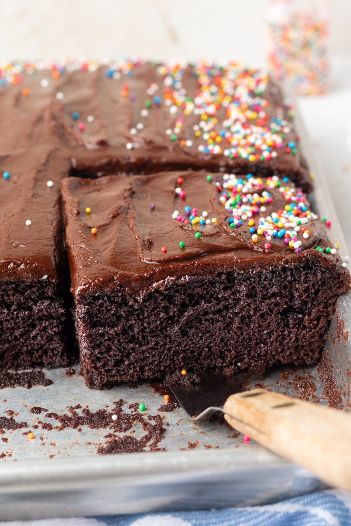 Sheet Pan Chocolate Cake • Kroll's Korner