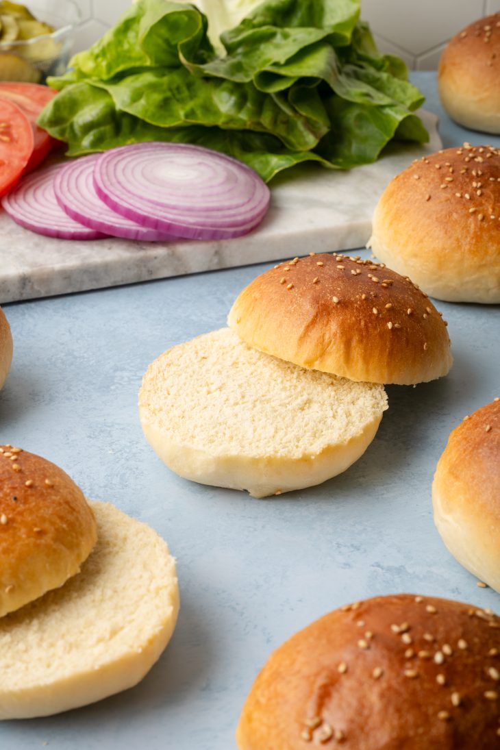 Homemade Hamburger Buns (Super Soft!)