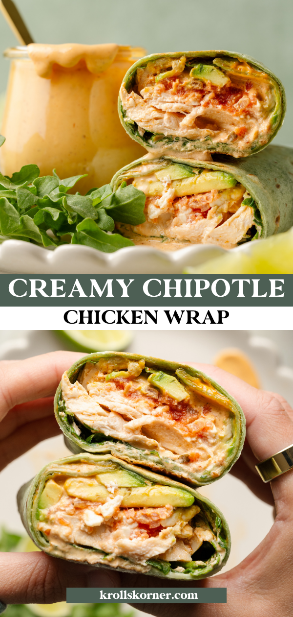 Creamy Chipotle Chicken Wrap