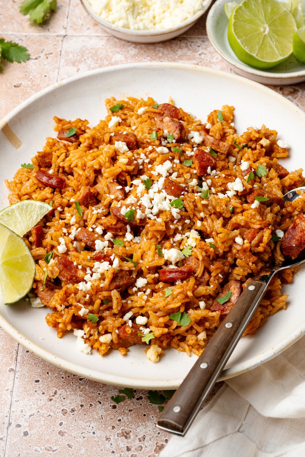 Oven Baked Spanish Rice and Chorizo
