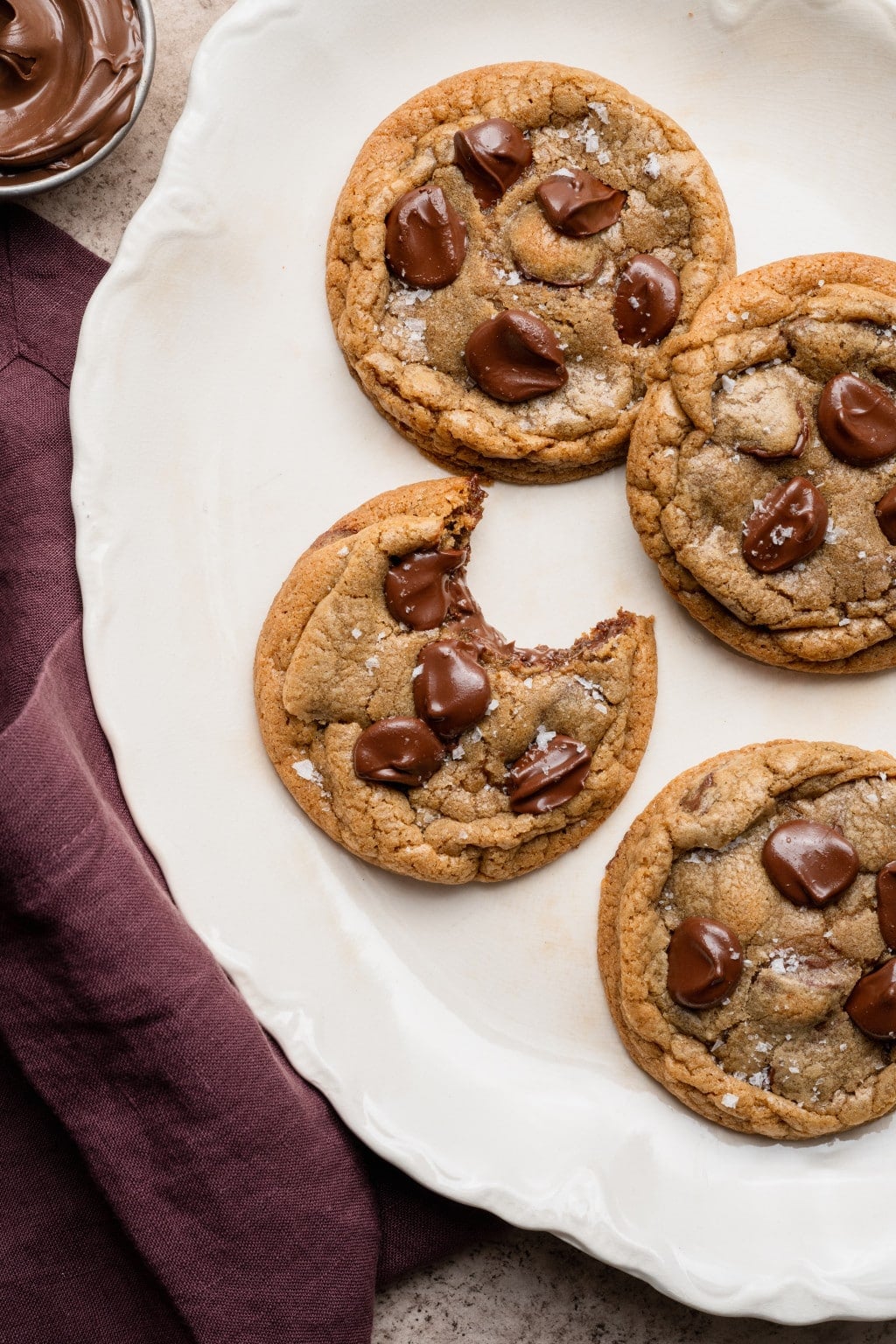 Nutella Stuffed Chocolate Chip Cookies • Kroll's Korner